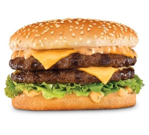 Nilai kandungan gizi Burger Carl's Jr the big carl