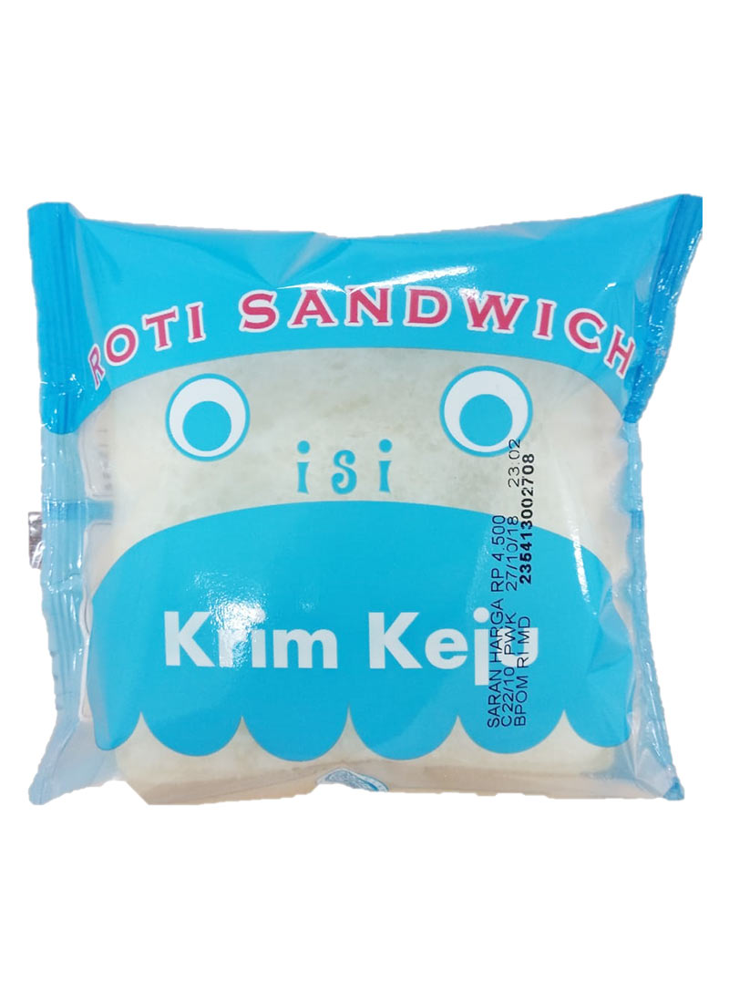 Nilai kandungan gizi Mr. Bread Roti Sandwich krim keju