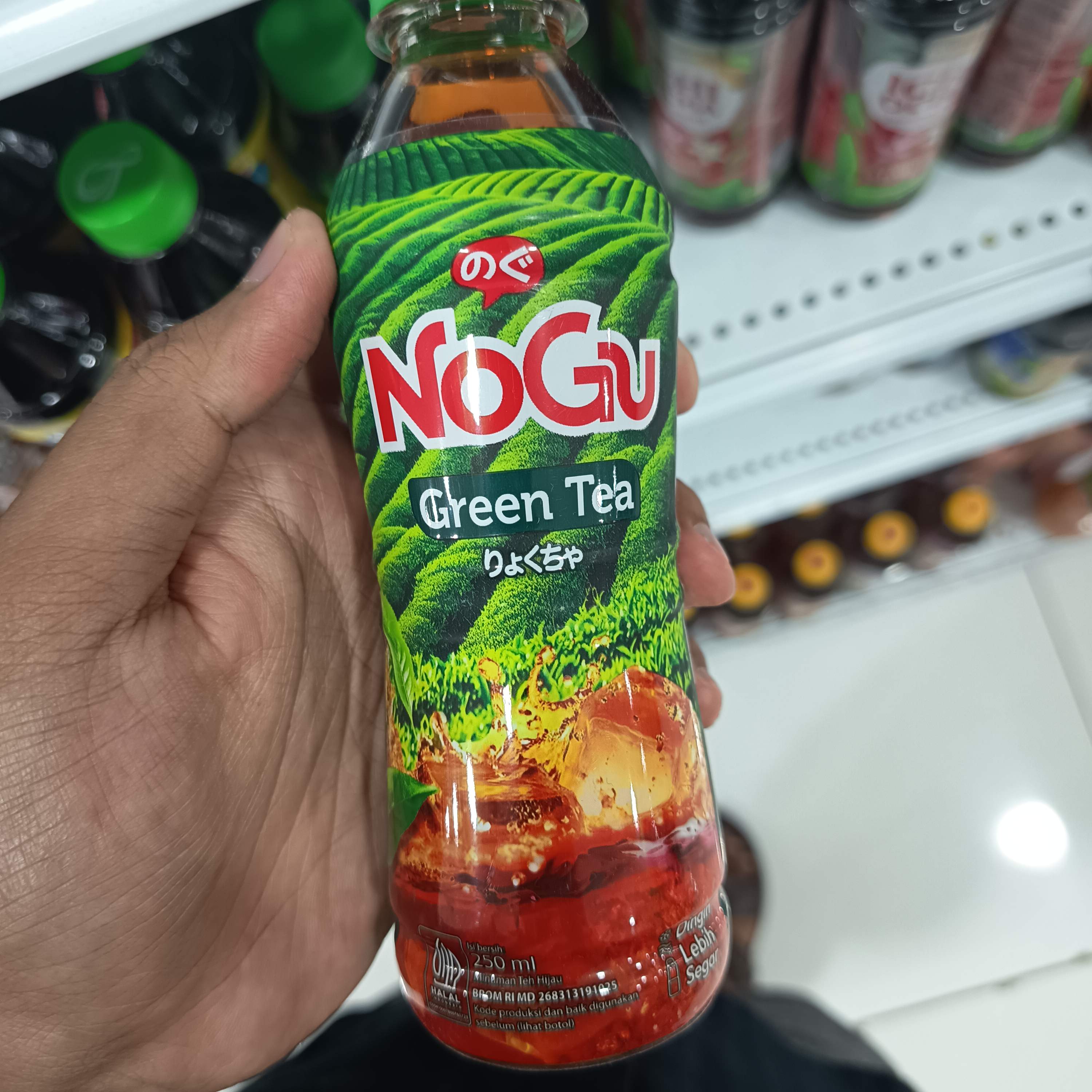 Nilai kandungan gizi Nogu Green Tea 250 mL