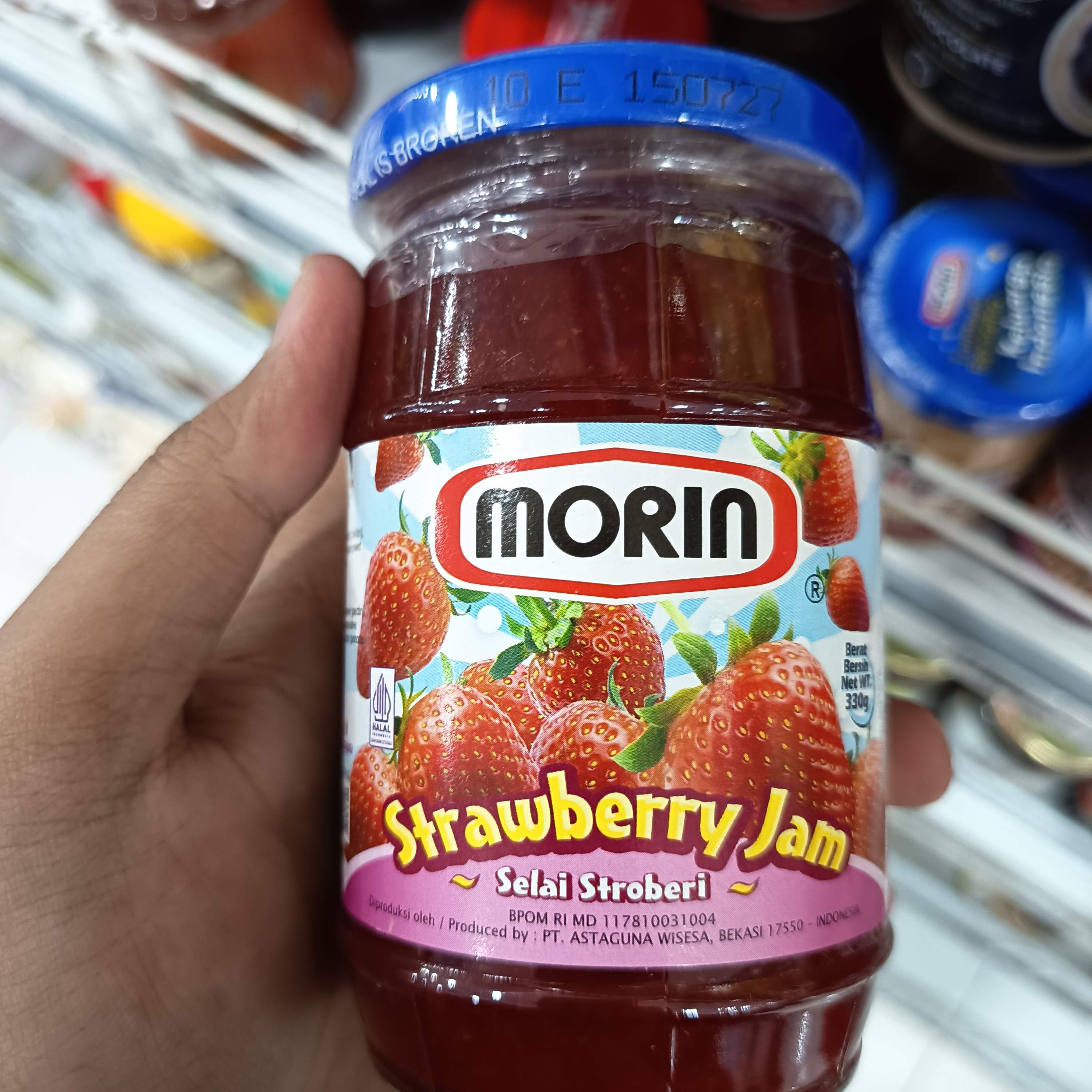 Nilai kandungan gizi Morin Strawberry Jam 330g