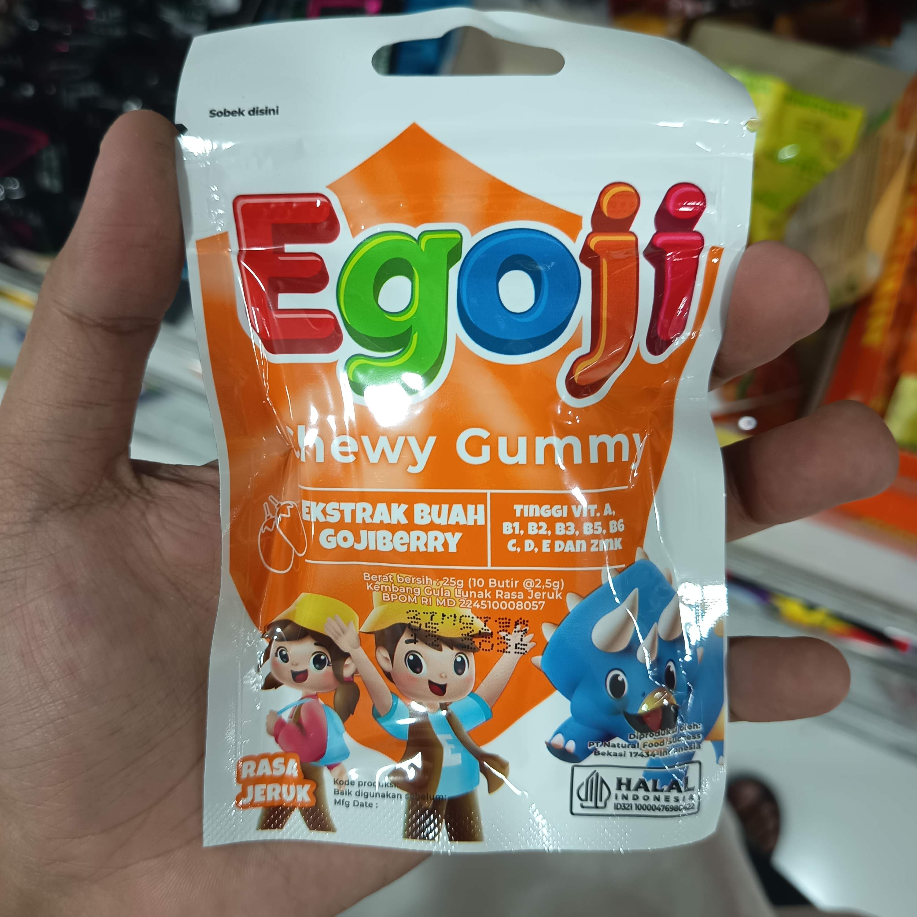 Nilai kandungan gizi Egoji Rasa Jeruk